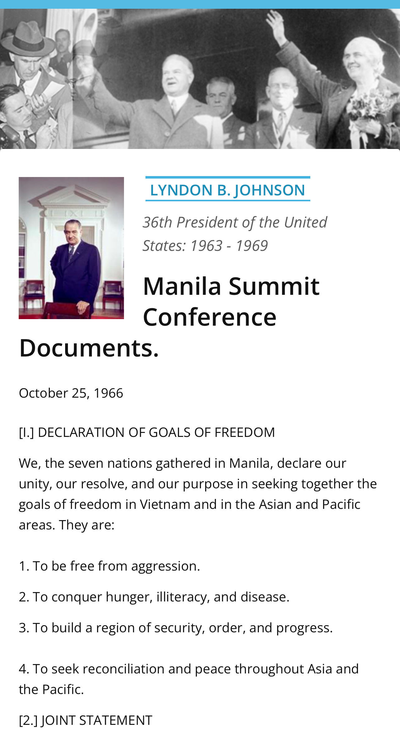 Manila Summit Conference – Let's Join Our Hands for Nature